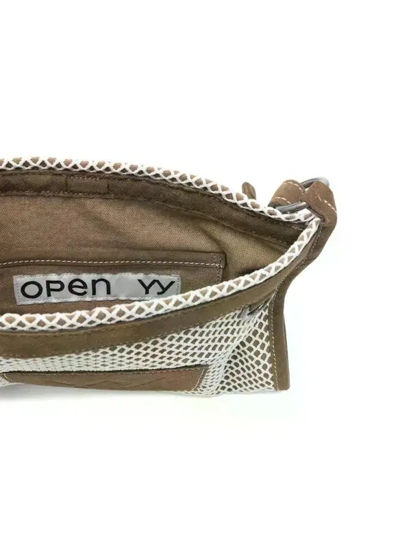 OPEN YY Mesh Cross Body Bag - Brown