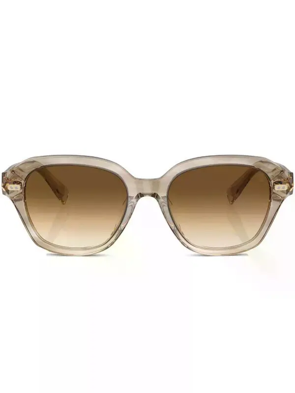 Brunello Cucinelli Bc4004s Round-frame Sunglasses - Neutrals