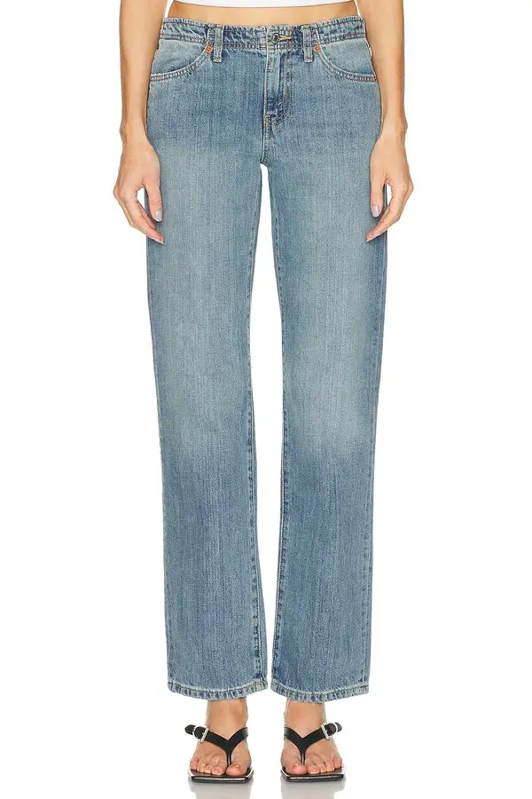 RE/DONE Sanasa Straight Leg Jeans - Authentica Indigo