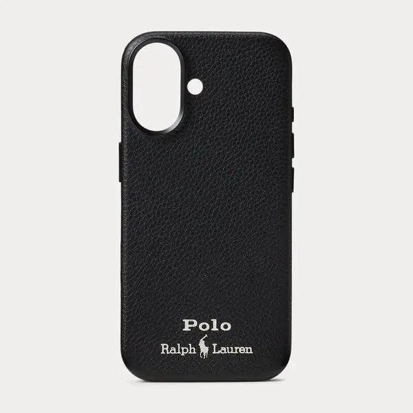 Ralph Lauren Leather Magsafe Iphone 17 Case - Black