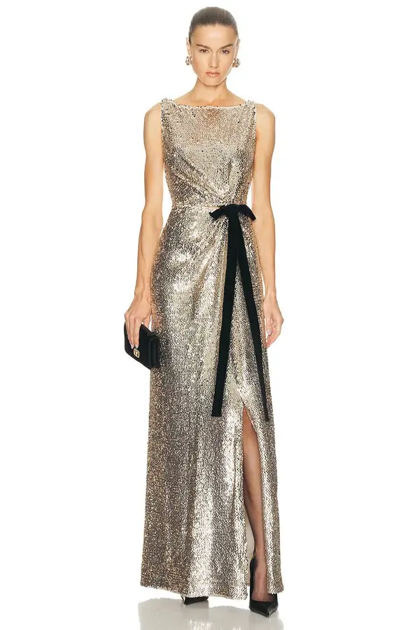 Simkhai Felicity Gown - Gold Multi