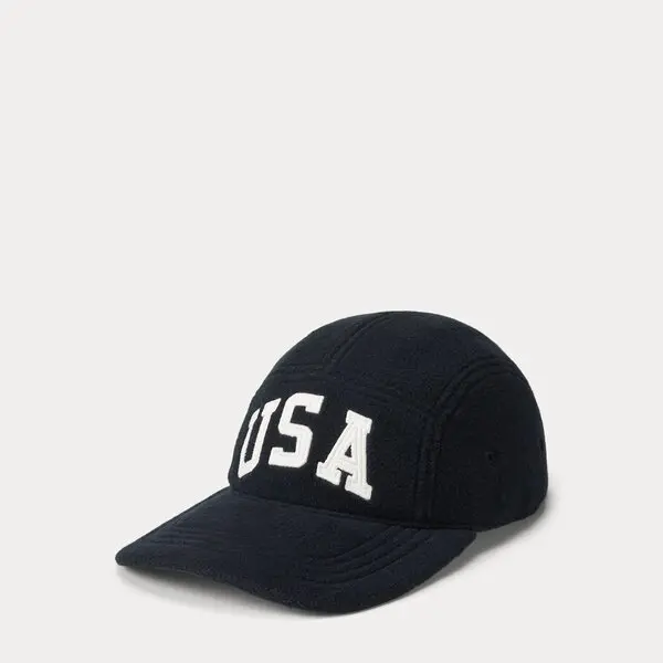 Ralph Lauren Flag Fleece Cap - Polo Black