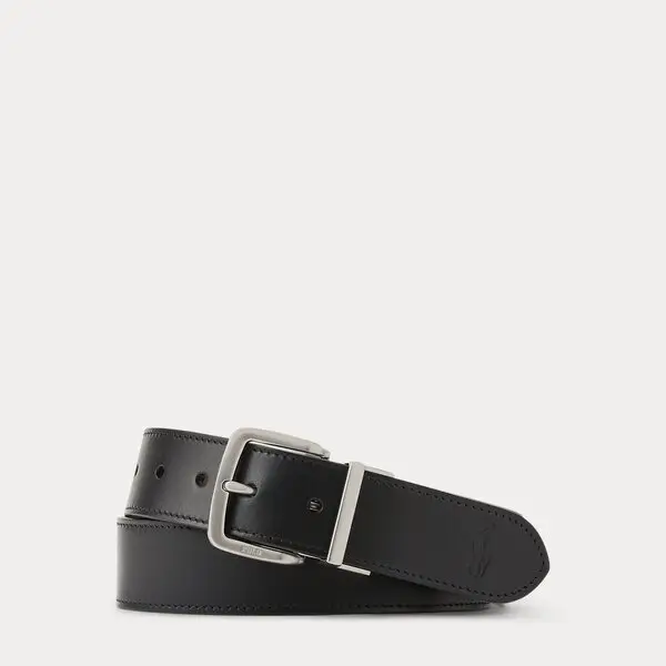 Ralph Lauren Reversible Leather Belt - Black/tan