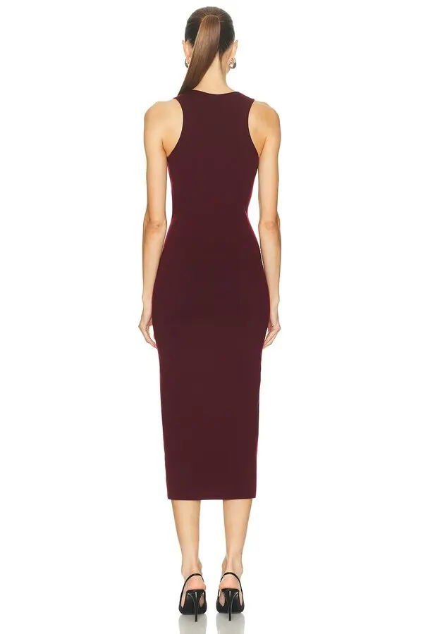 HIGH SPORT Devin Midi Dress - Wine