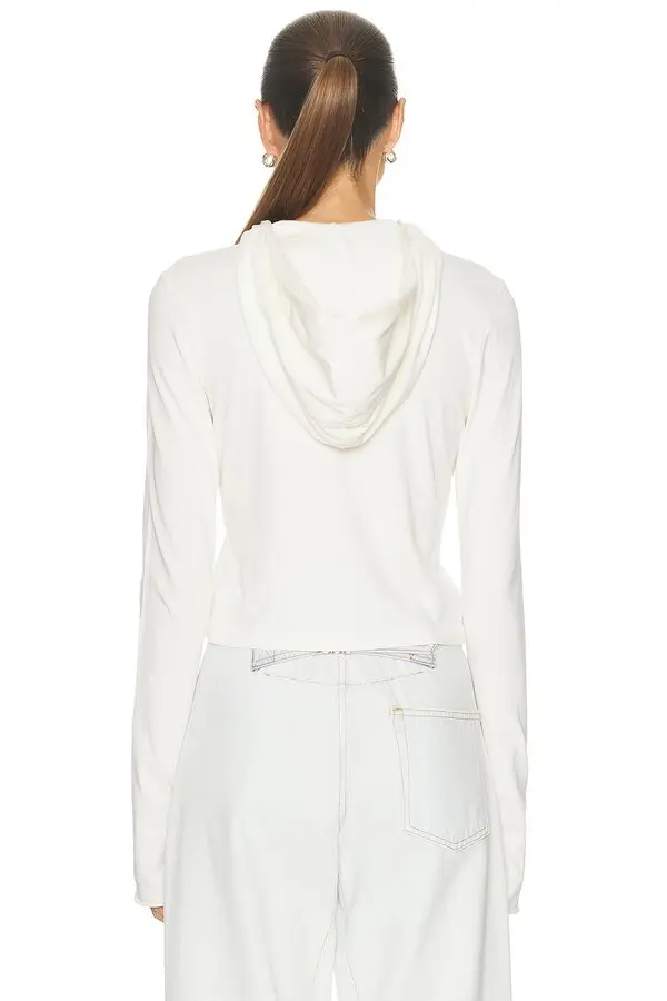 GRLFRND Shrunken Zip Hoodie - Bone