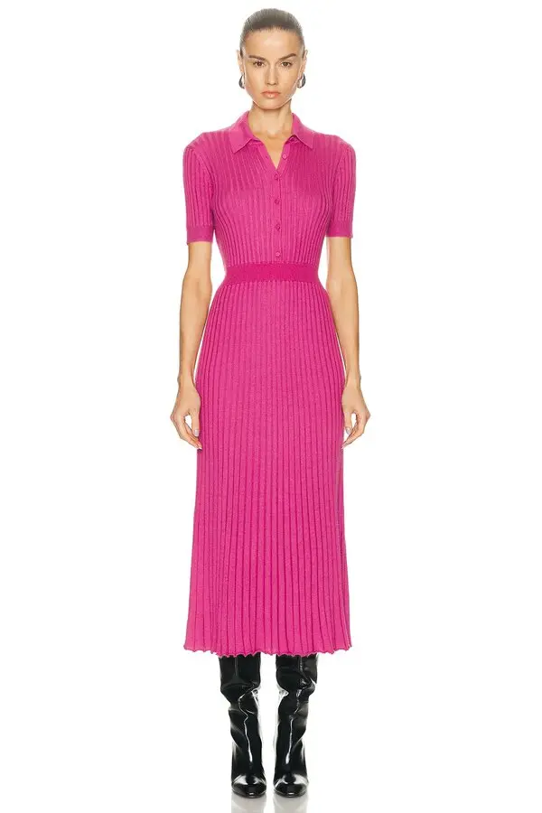 Gabriela Hearst Amor Dress - Fuchsia
