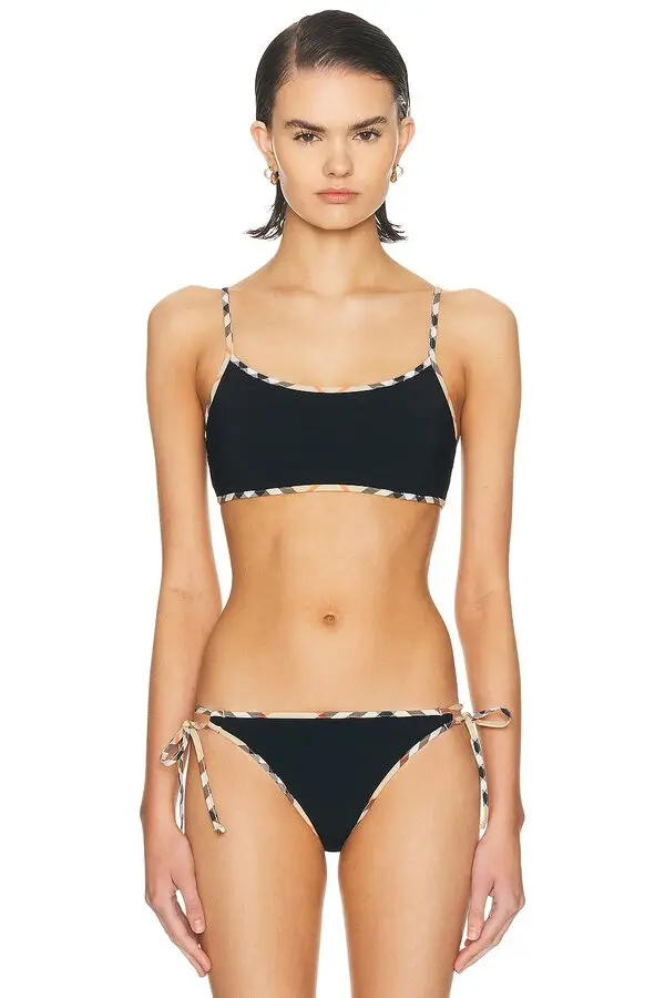 Burberry Starla Bikini Top - Black