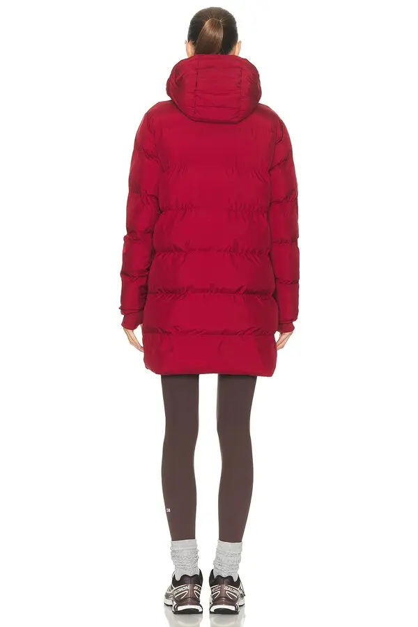 Beyond Yoga Warm Up Long Puffer Jacket