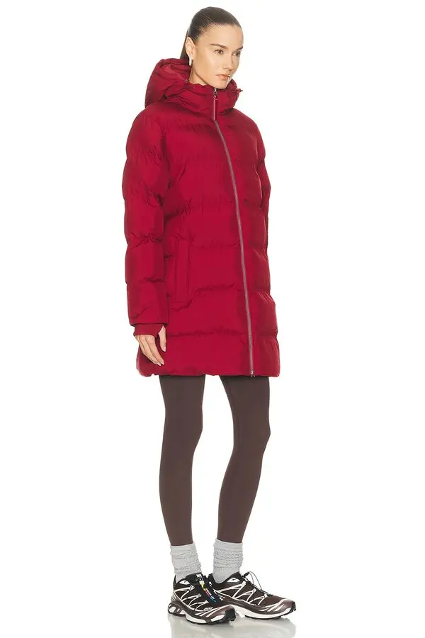 Beyond Yoga Warm Up Long Puffer Jacket
