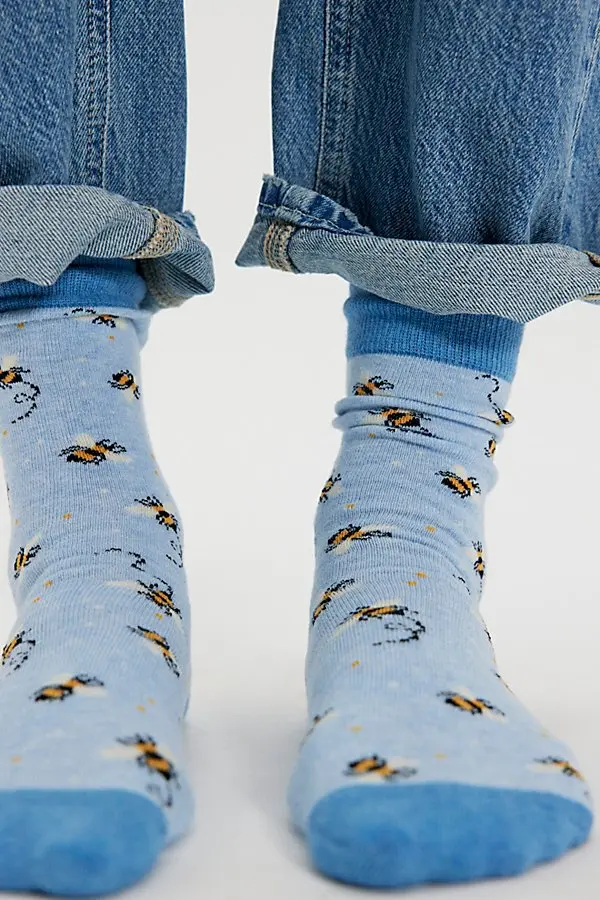 CONSCIOUS STEP Protect Crew Socks 3-pack - Pollinators