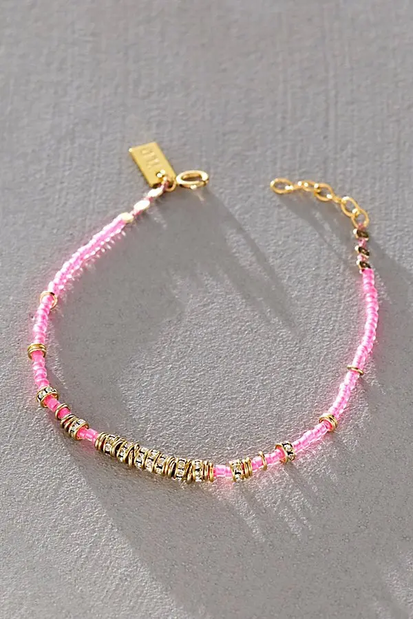 IWONA LUDYGA DESIGN Crystal Bracelet - Hot Pink