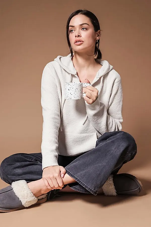 Free People Sunday Citizen Snug Lite Hoodie - Bone