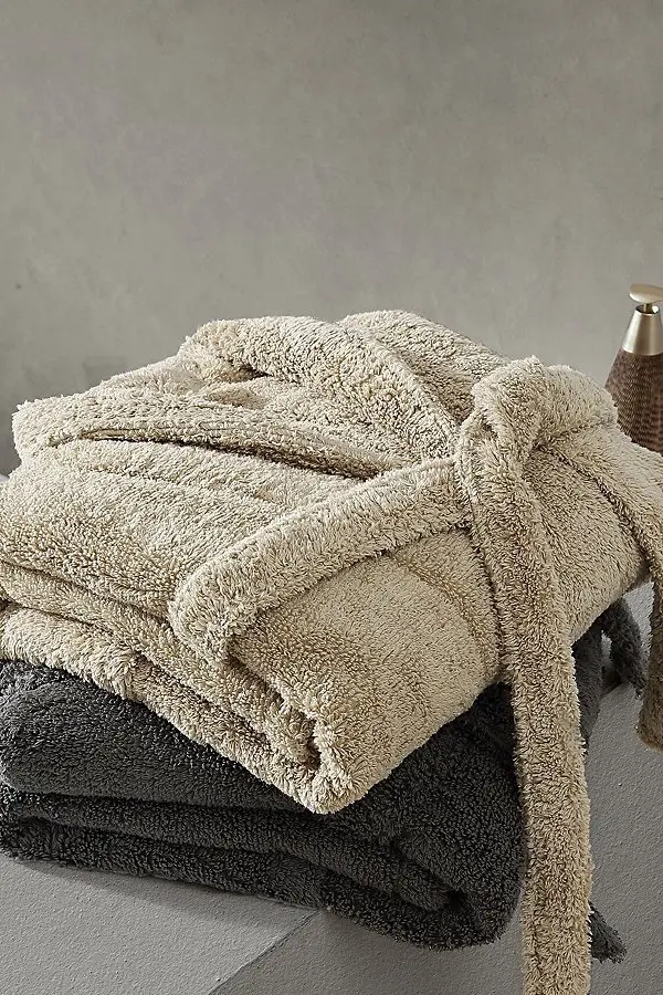 Free People Sunday Citizen Plush Bathrobe - Bare