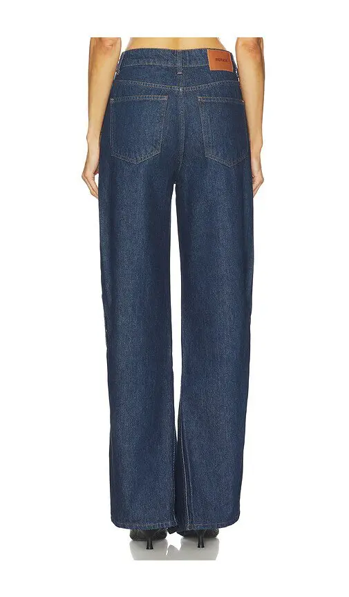 ROTATE BY BIRGER CHRISTENSEN Buttoned Wide Leg Jeans