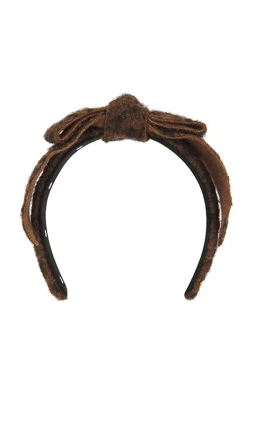 Lele Sadoughi Bardot Headband - Espresso
