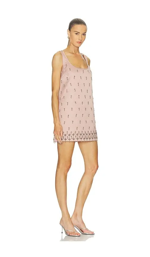 Alexis Delma Embellished Dress - Beaded Blush