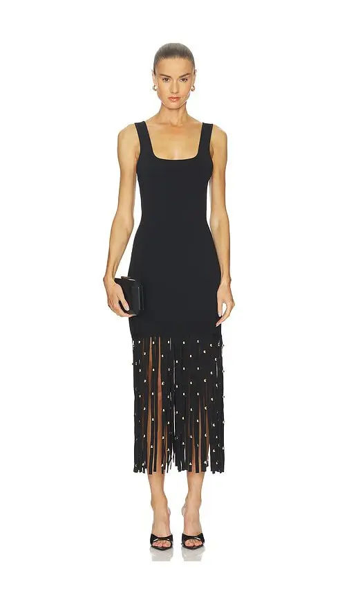 Simkhai Romelia Midi Dress - Black