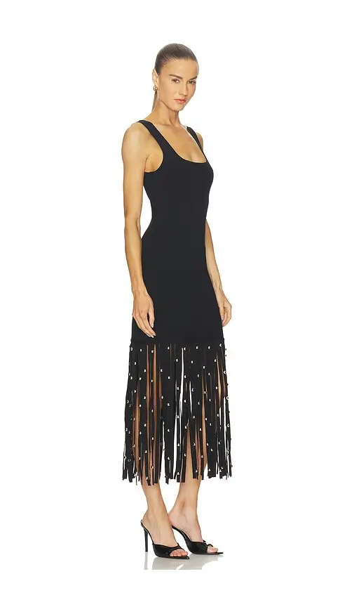 Simkhai Romelia Midi Dress - Black