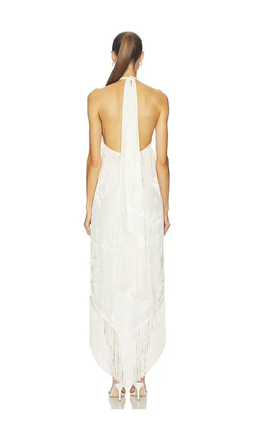 high low maxi dress in white hemant and nandita Shirt Dress