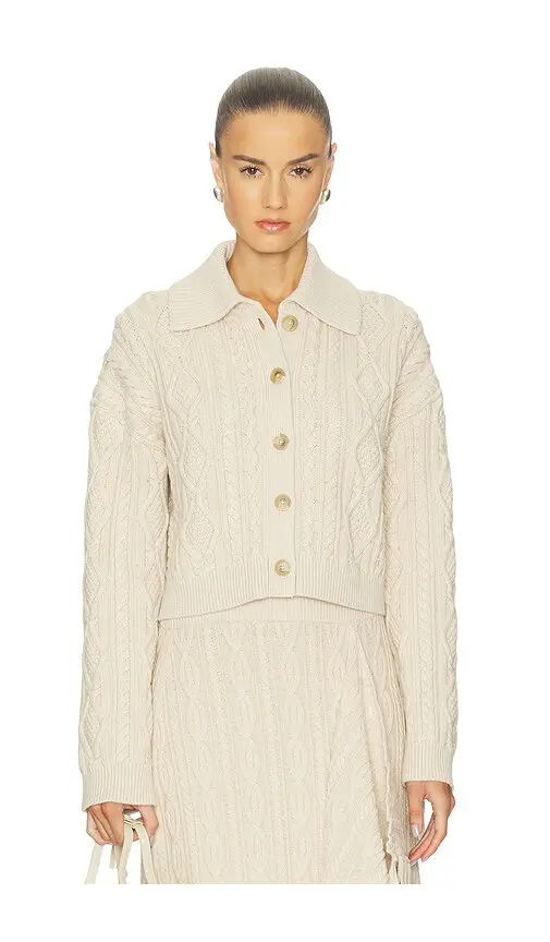 Simkhai Virginia Cropped Cardigan