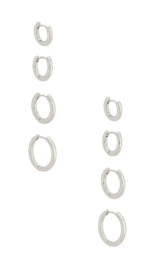 LOVERS AND FRIENDS Kenny Earring Set - Silver
