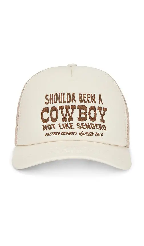 SENDERO PROVISIONS CO. Shoulda Been A Cowboy Trucker Hat - Cream