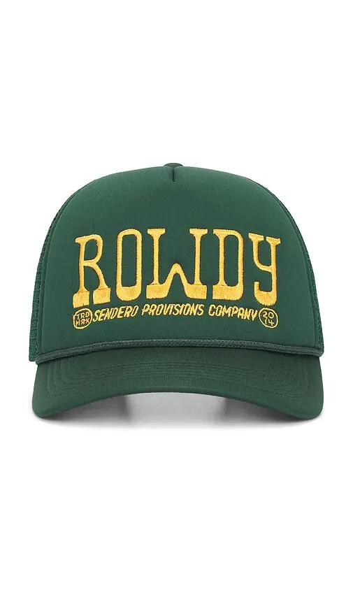 SENDERO PROVISIONS CO. Rowdy Trucker Hat - Green
