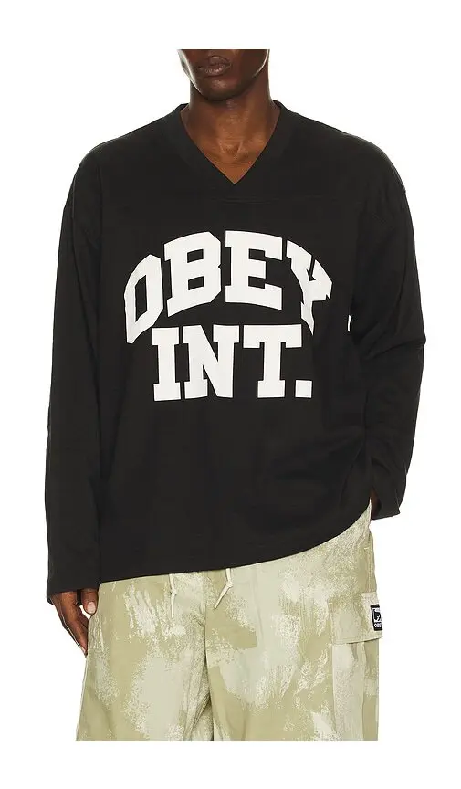 Obey Long Sleeve Football Jersey
