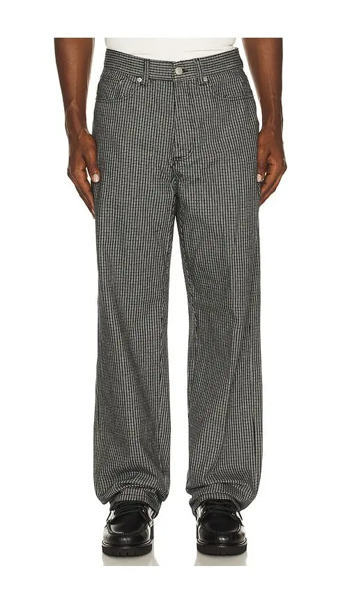 Obey Classic Baggy Plaid Denim Pants