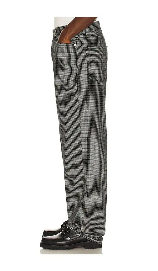 Obey Classic Baggy Plaid Denim Pants