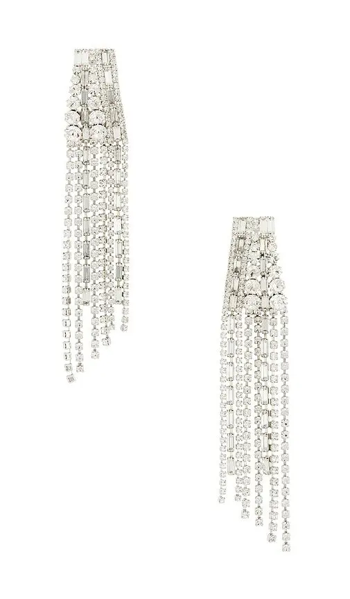 Magda Butrym Tassel Earrings - Rhodium Silver