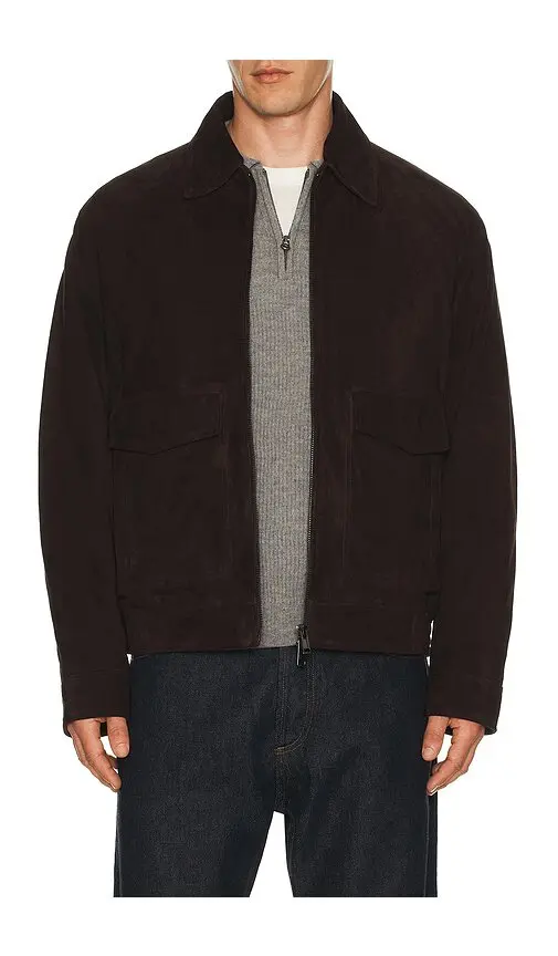 Theory Reece Aviator Bomber Jacket