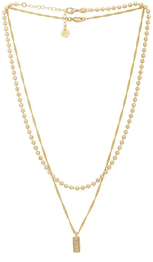 JORDAN ROAD Rendezvous Layered Necklace - 18k Gold Plated Brass