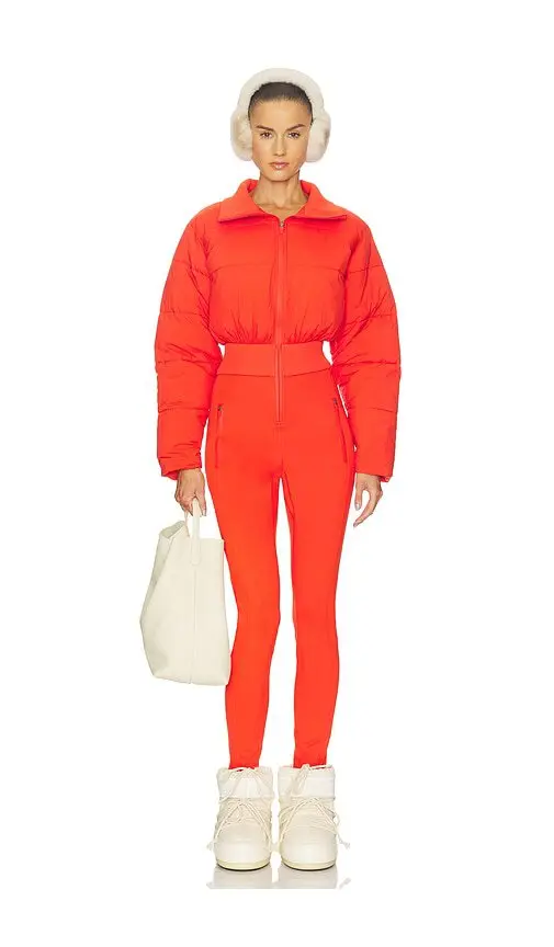 Free People Downhill Diva Ski Suit - Flame
