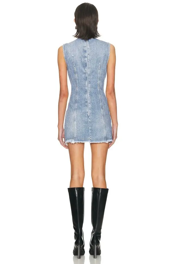 Acne Studios Denka Mini Denim Dress - Light Blue