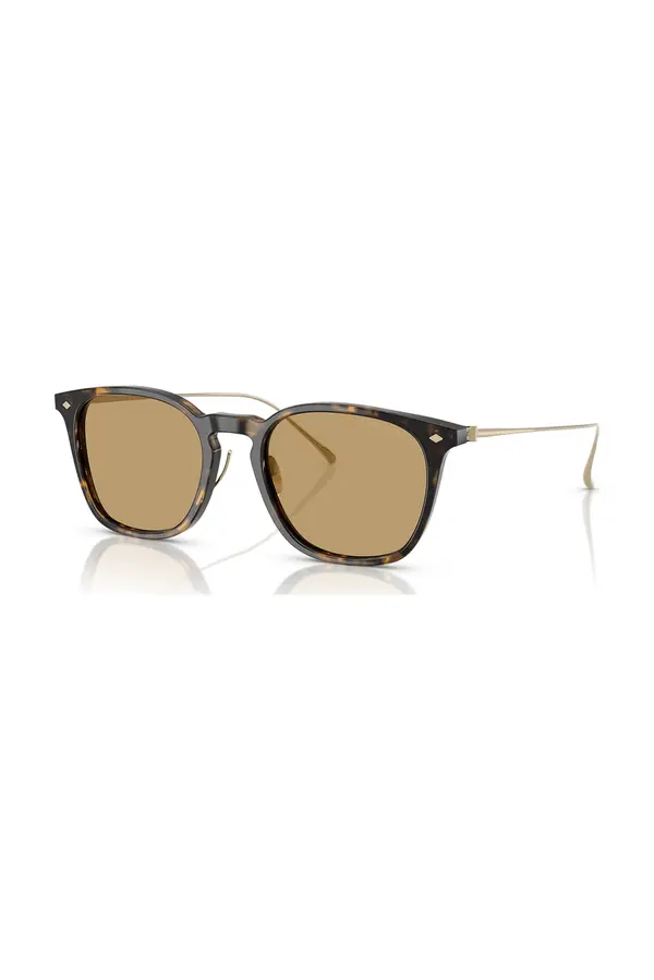Giorgio Armani Tortoiseshell Pillow Sunglasses - Brown