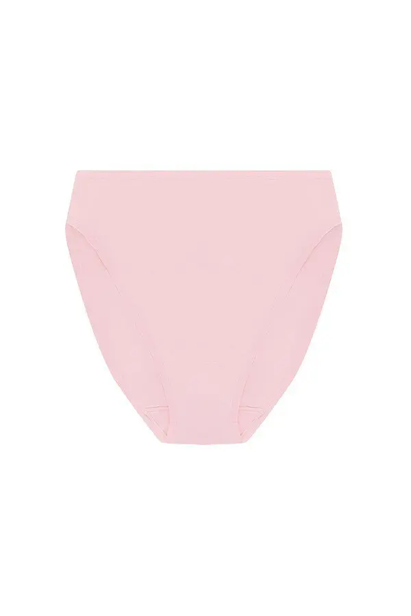 Natori Bliss Bare Cotton High Cut Brief - Pink