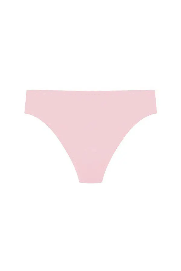 Natori Bliss Bare Cotton Thong - Pink