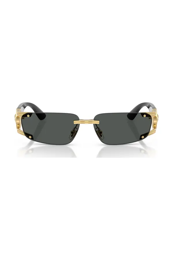 Versace Rectangle Sunglasses With Medusa Emblem