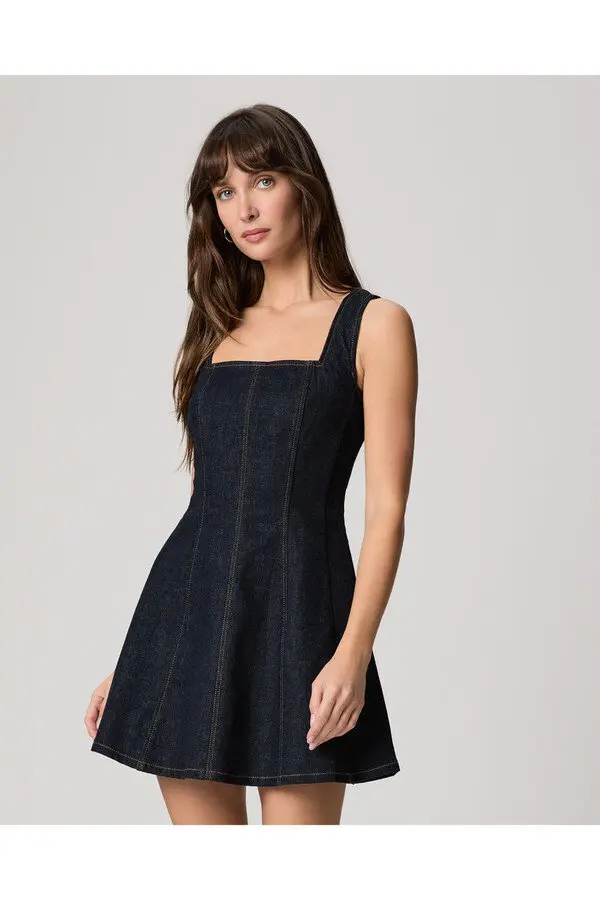 mini denim dress Short Denim Tank Dress for Tall Women in New Colorado Blue M / Extra Tall / New Colorado Blue