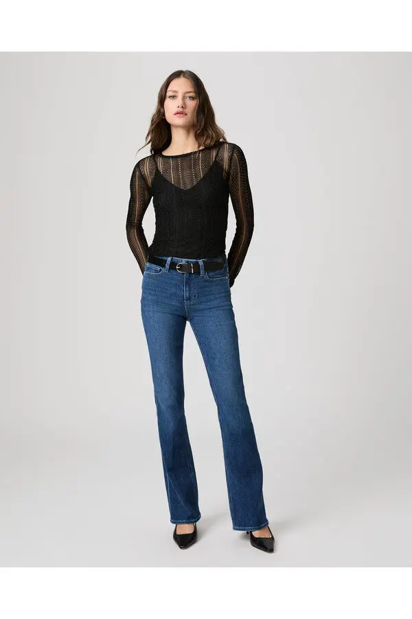 Paige High-rise Laurel Canyon Bootcut Jeans - Denim
