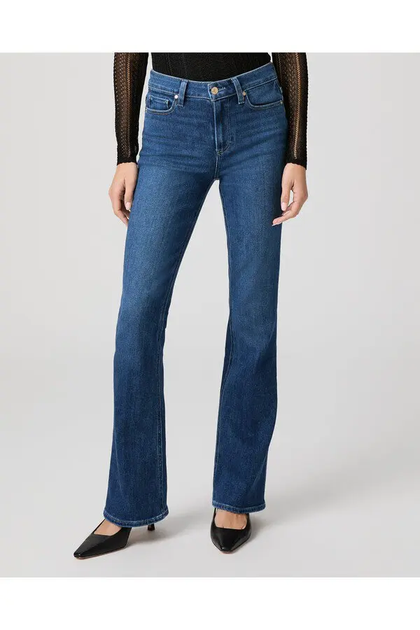 Paige High-rise Laurel Canyon Bootcut Jeans - Denim
