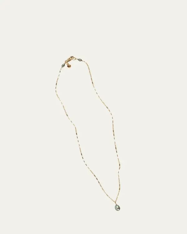 PRESLEY OLDHAM Necklace With Pearl Pendant - Gold