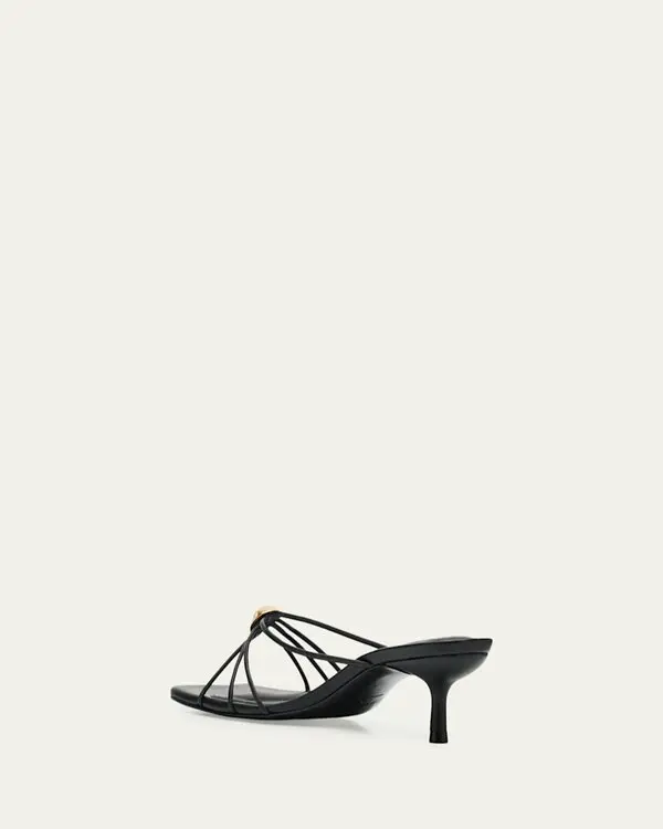 Simkhai Amaya Strappy Kitten-heel Sandals - Black
