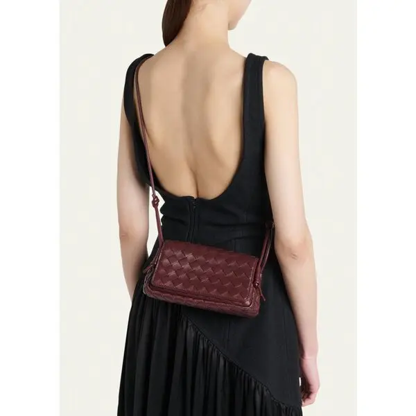 Bottega Veneta Nappa Leather Crossbody Bag - Fondant
