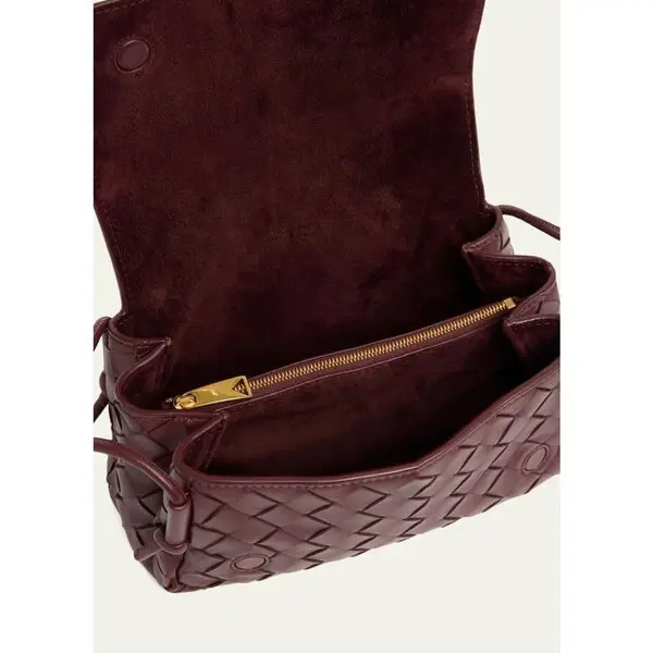 Bottega Veneta Nappa Leather Crossbody Bag - Fondant