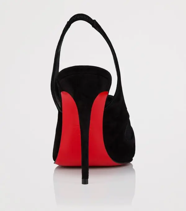 CHRISTIAN LOUBOUTIN Circus Max Suede-mesh Slingback Pumps 100