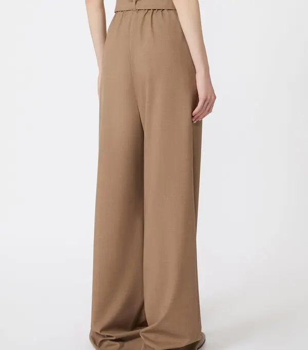 Max Mara Virgin Wool Parachute Trousers