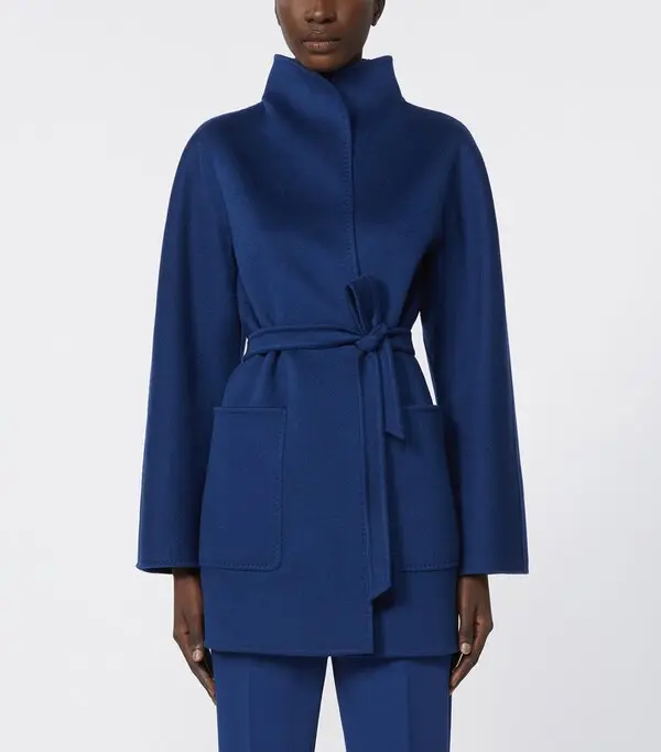 Max Mara Cashmere Funnel Neck Coat