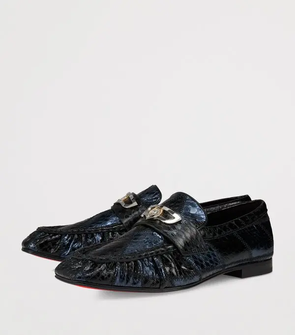 CHRISTIAN LOUBOUTIN Mocallista Patchwork Leather Loafers
